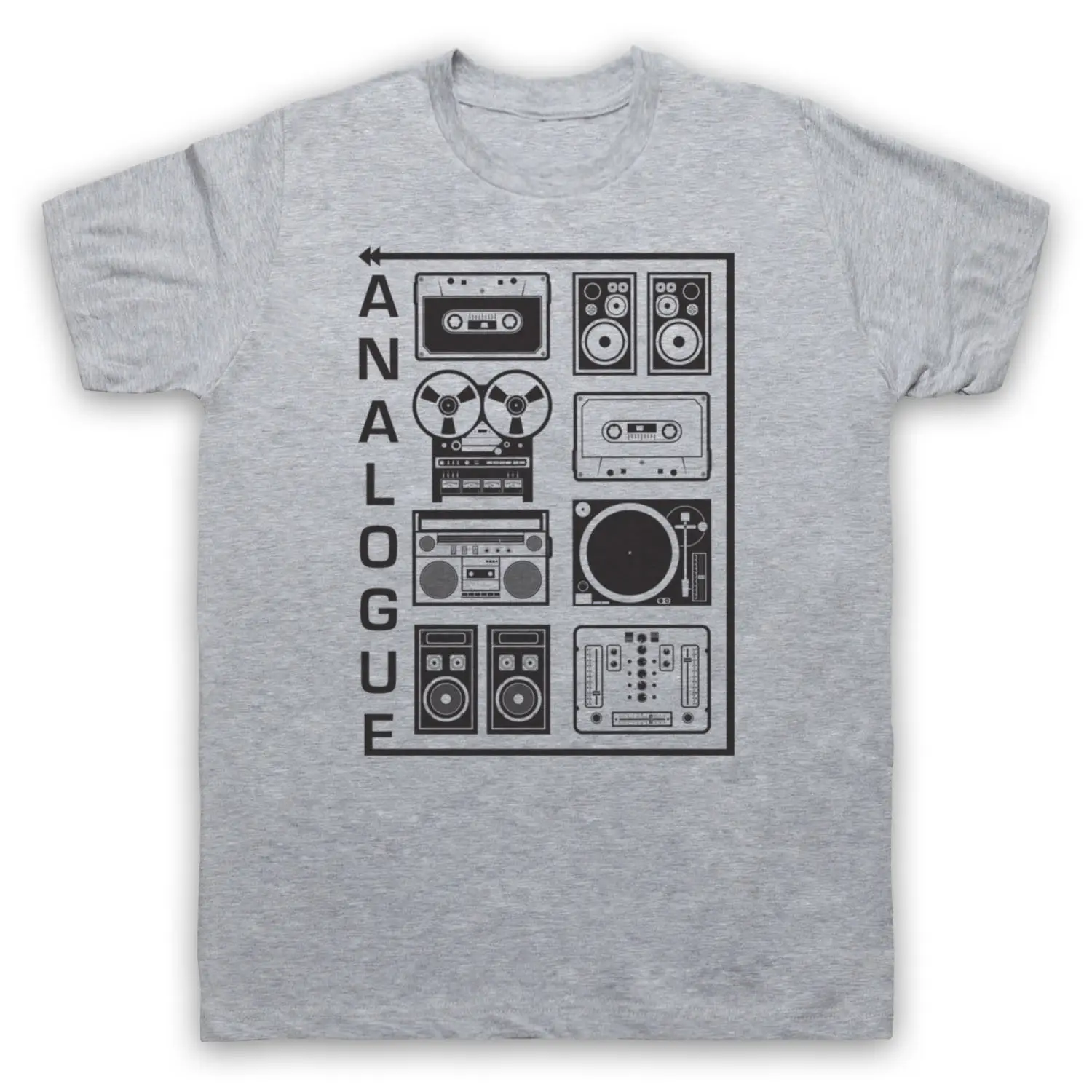Mens T Shirts Fashion Analogue Audio Equipment Recording Music Retro ...