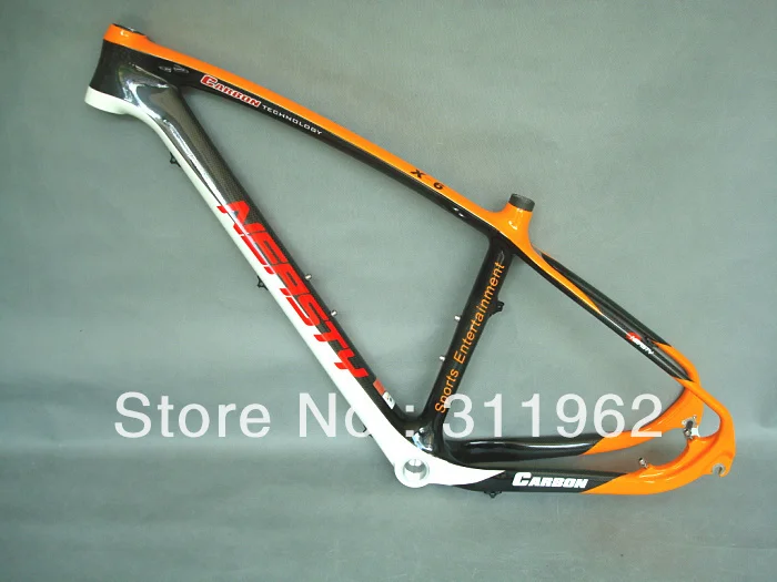 29er carbon fiber mtb frame orange color painted frame|frame lamp ...