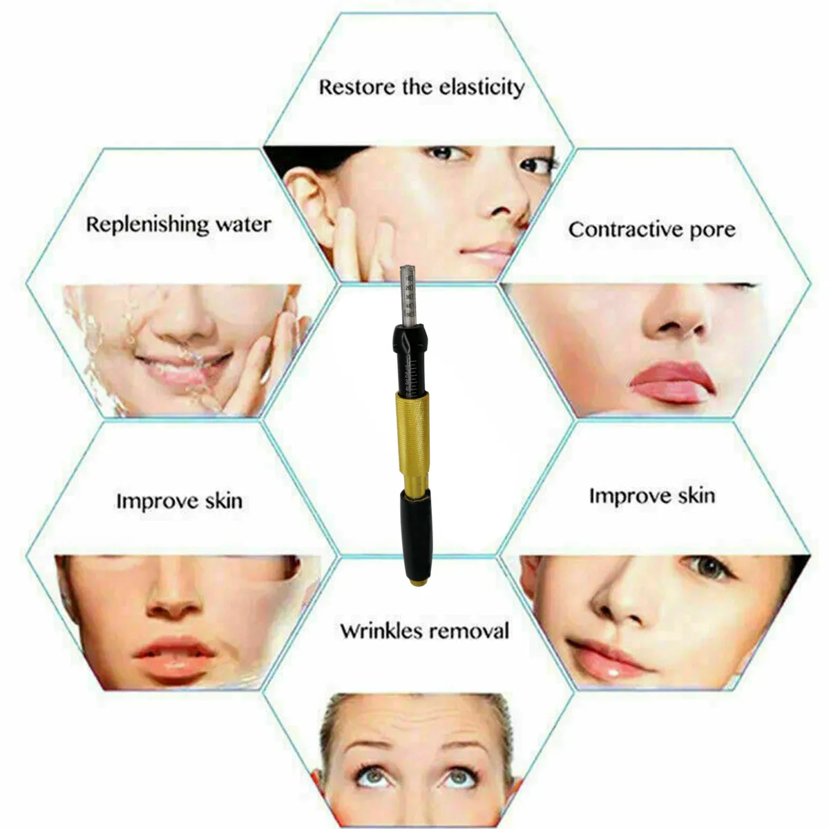 Hyaluronic Injection Pen Massage Atomizer gun Kit High Pressure Acid ...