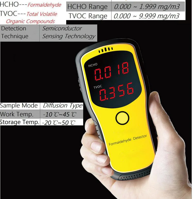 Formaldehyde detector home testing formaldehyde interior decoration air ...
