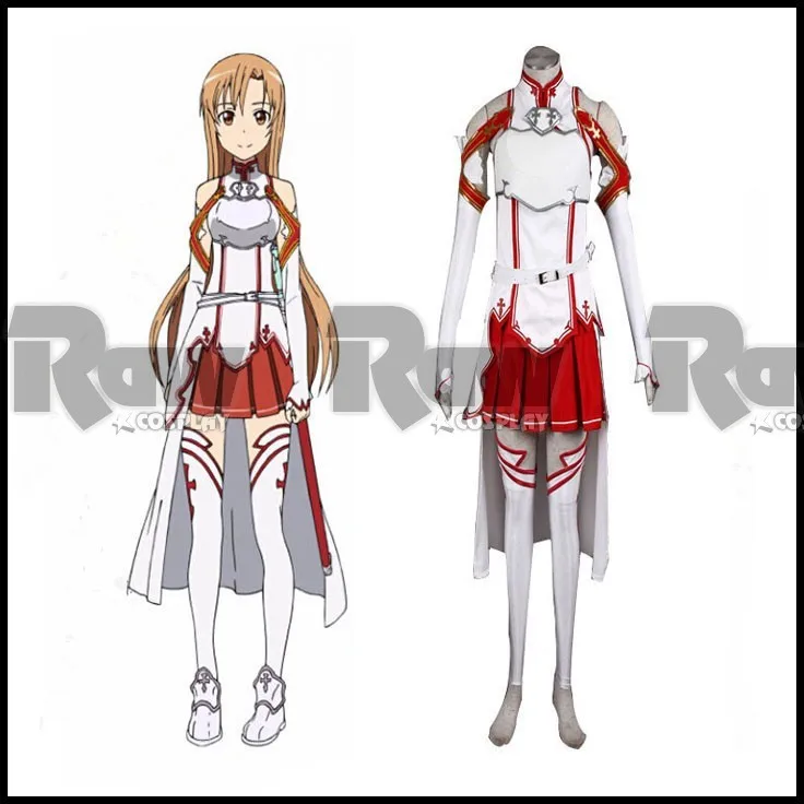 2015 Customized Sword Art Online Cosplay Costume Asuna Yuuki cos ...