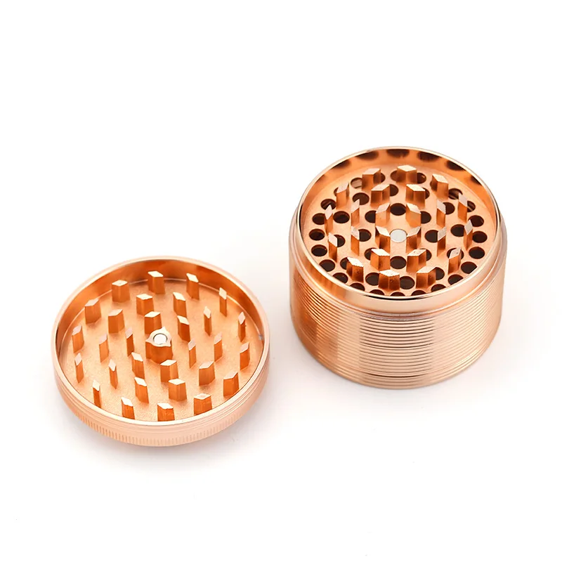Gold Grinder 4-layer Aluminum Herbal Herb Tobacco Smoke Grinders ...