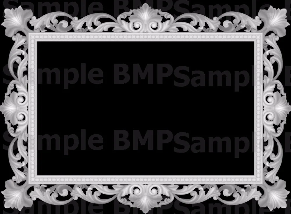 Frame 3d Model For Cnc In Bmp File Format Picture Stl_992_bmp - Wood ...