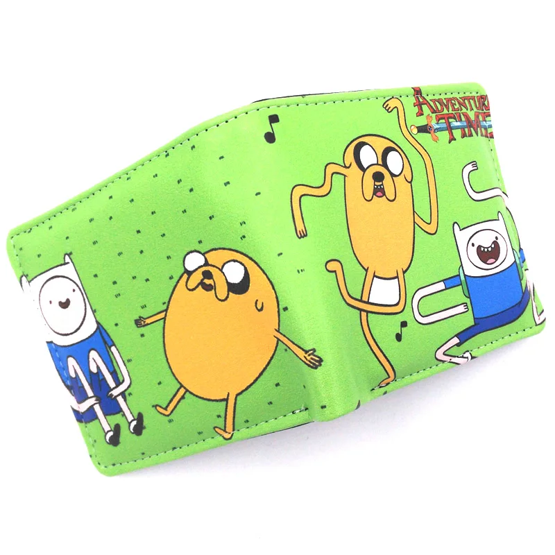 Adventure Time Finn And Jake Anime Leather Card Holder Wallet ...