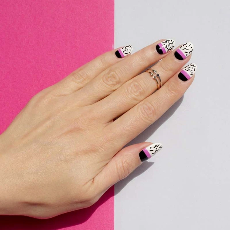 Kawaii Pitaya Danse Lignes Fran ais Nail Art Conception UV Gel Polonais Kawaii Pitaya Danse Lignes Fran ais Nail Art Conception UV Gel Polonais