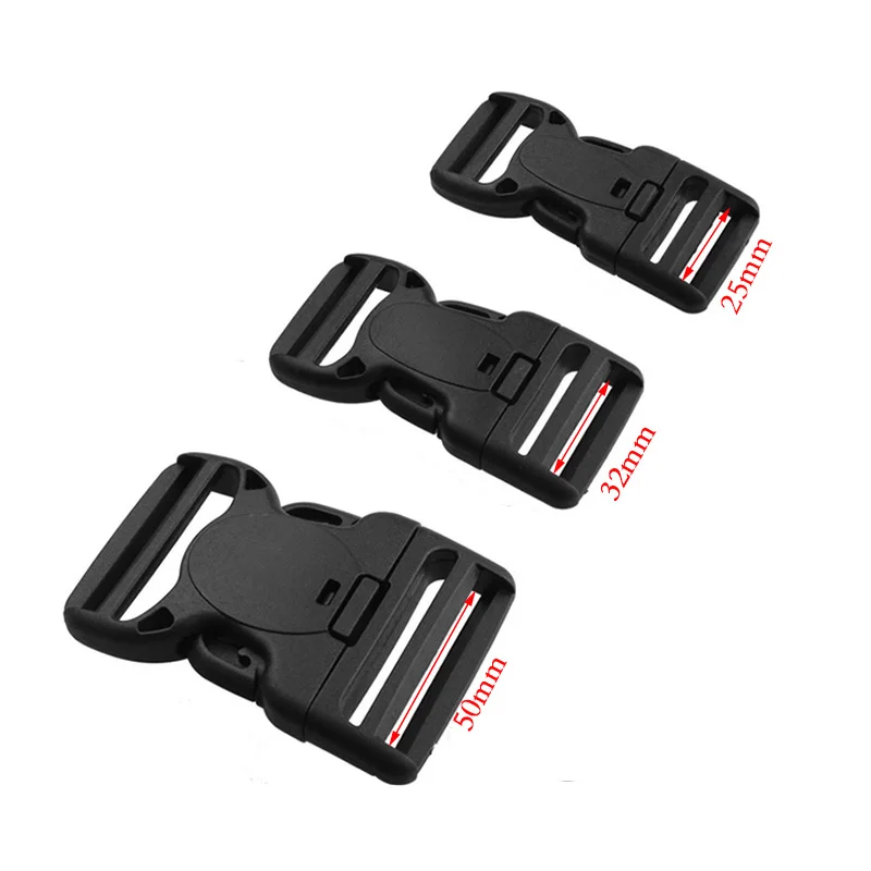 5pcs/pack 2" Black Plastic Dual Adjustable & Security Double Lock ...