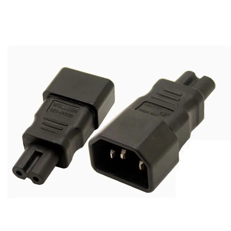 50pcs/lot AC power socket IEC320 C14 to C7 connector Industrial socket ...