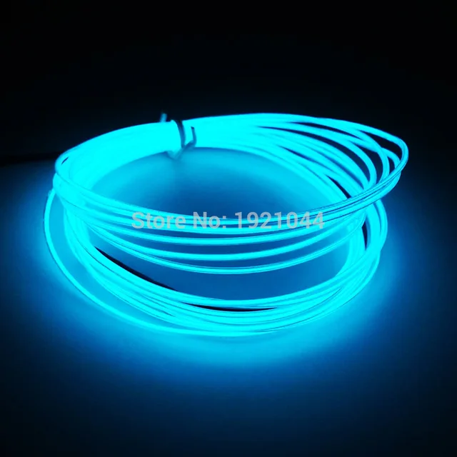 2017 Hot 10Meters 10 colors Select Flexible EL Wire Rope LED Thread ...
