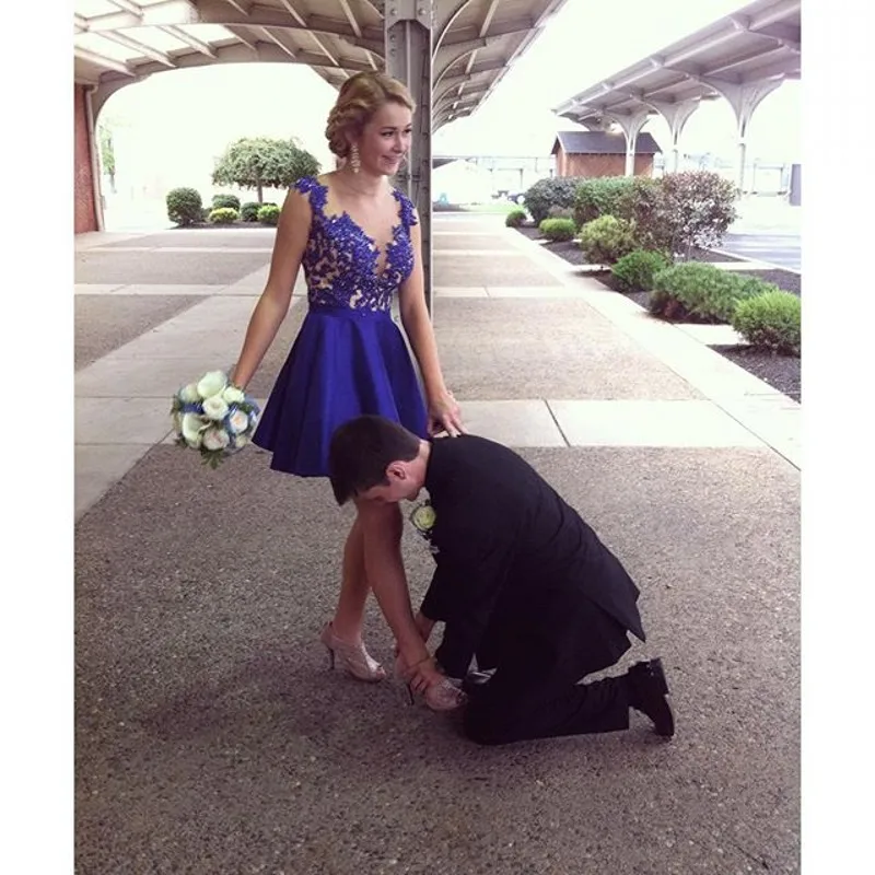 8th Grade Graduation Dresses Blue