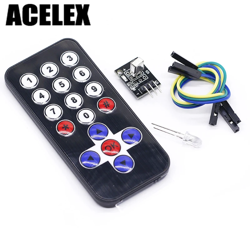 10set Infrared Ir Wireless Remote Control Module Kits Diy Kit Hx1838 For Arduino Raspberry Pi In