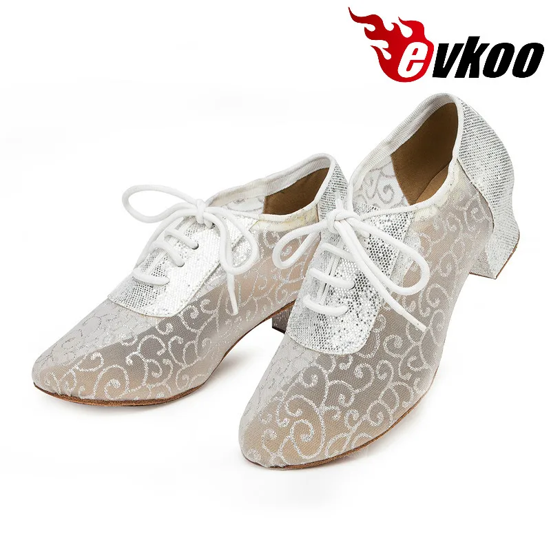 Evkoodance Size US 4 12 Mesh With Glitter Women Dance Shoes 4cm Low ...