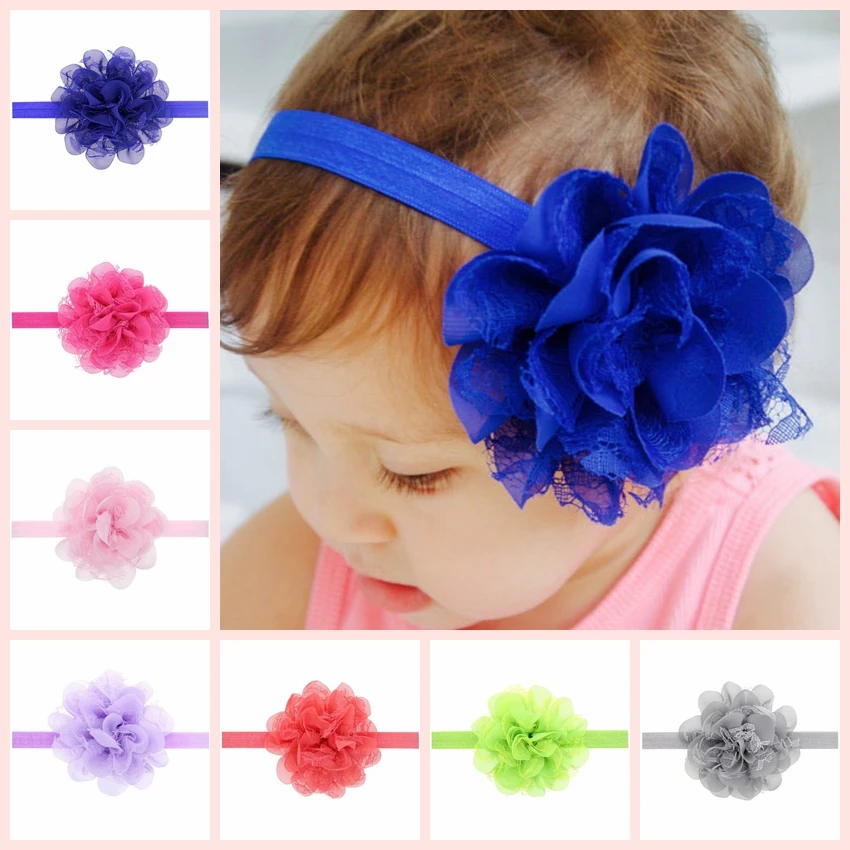17 Colors Lace Flower Handband For Baby Girls Toddler Infant Lace ...