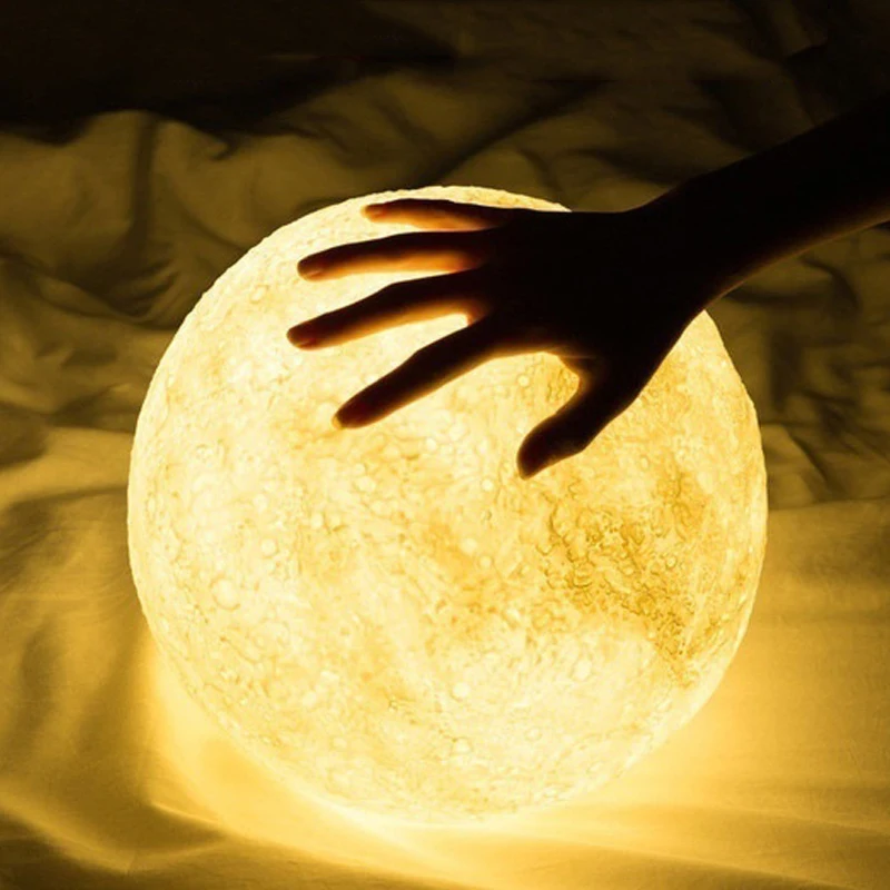 2018 3d Magical Moon Led Night Light Moonlight Desk Lamp Usb ...