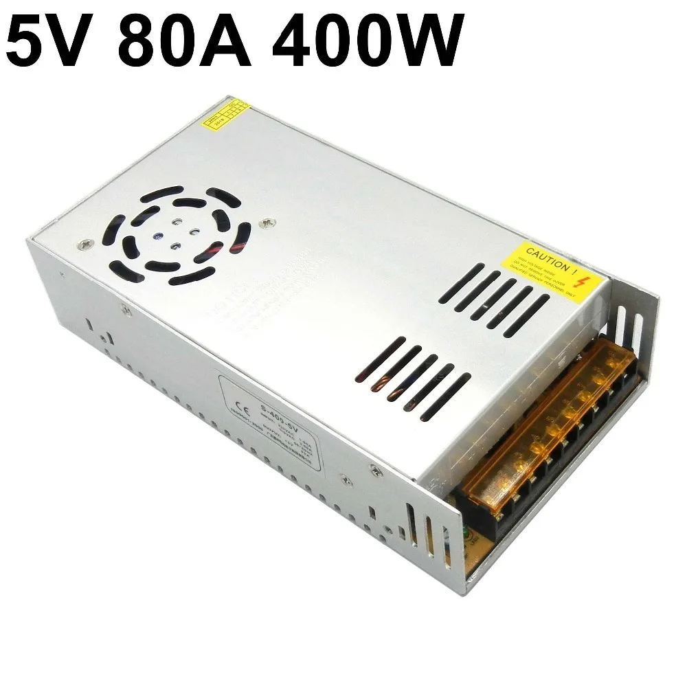 5V 80A 400W switching power supply 110V 220V AC to dc 5V single output ...