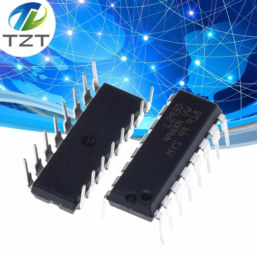 5PCS-L293-L293D-DIP-DIP16-DIP-16-IC-Motor-Driver-Drive-Chip-PAR-PusH ...