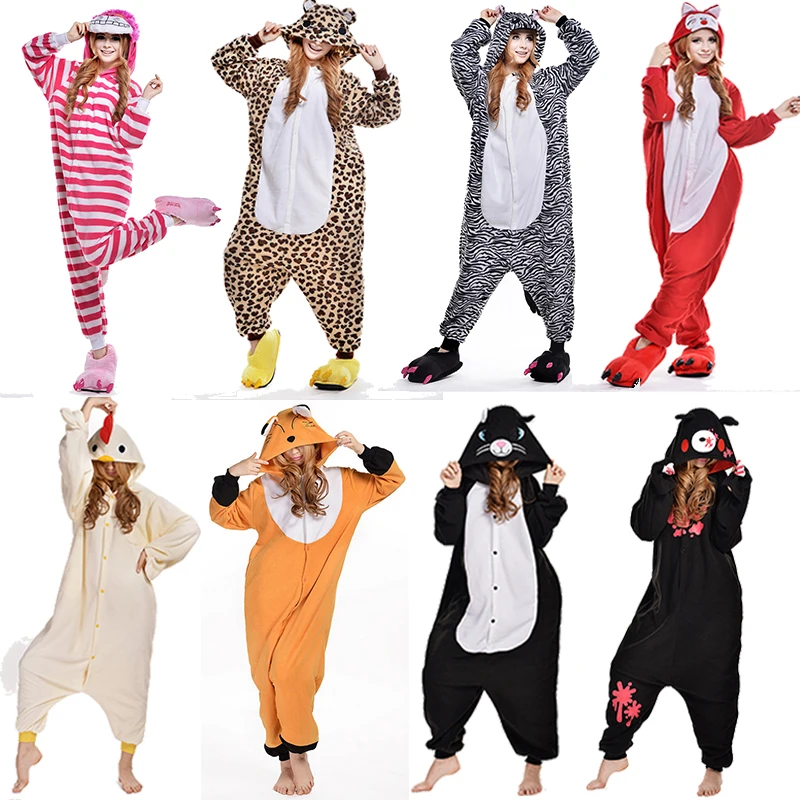 Fox Chicken Care Bear Cheshire Cat Zebra Fox Onesie Animal Pijama ...