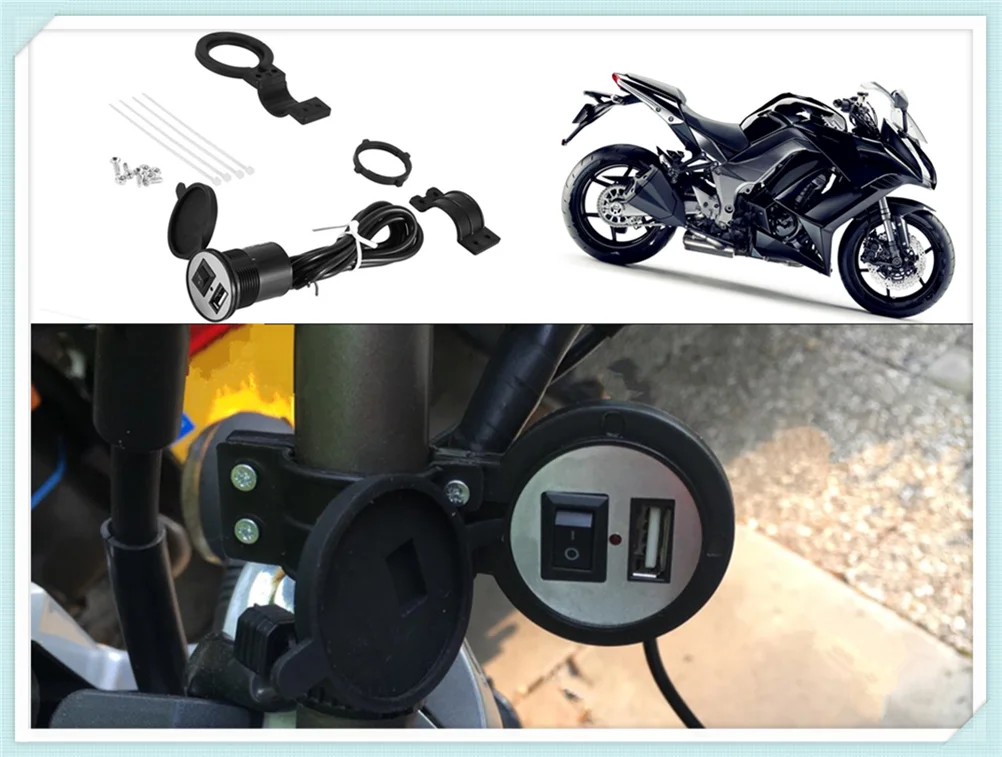 Chargeur universel de voiture de moto, adaptateur d'alimentation, prise ...