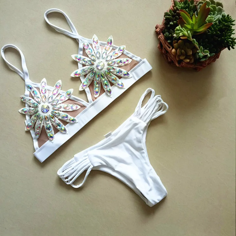 Crystal Diamond Bikini2018 Summer Foreign Trade Explosion Models Bikini