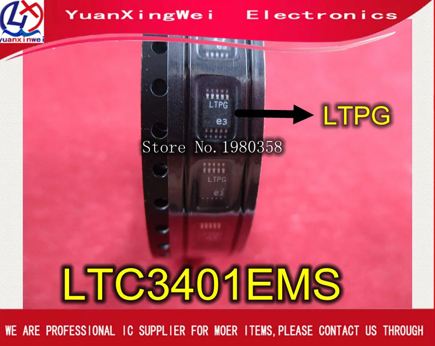 LTC3401 LTC3401EMS LTPG MSOP8 Original, auténtico y nuevo, envío gratis IC