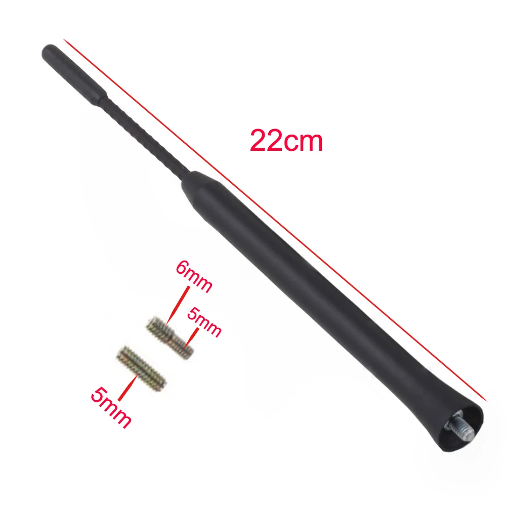 Biurlink 9" Inch Roof Mast Whip Aerial AM/FM Radio Antenna For VW ...