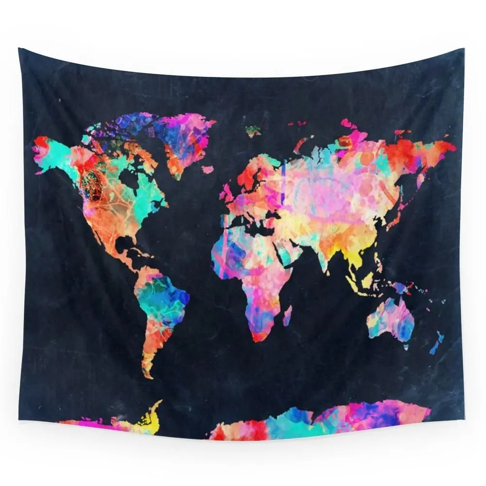 World Map Wall Tapestry Hanging Tapestry For Wall Decoration Fashion In Tapestry From Home