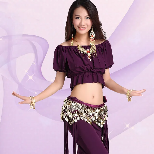 Sexy Belly Dance Costume Set Practice Suits New Winter Exercises Belly