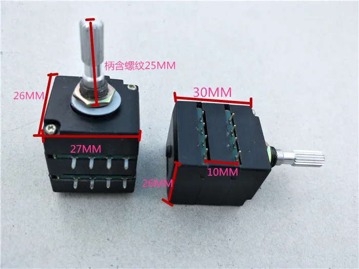 Japan-noble-NOBLE-204Y30KX2-30K-double-potentiometer-volume ...