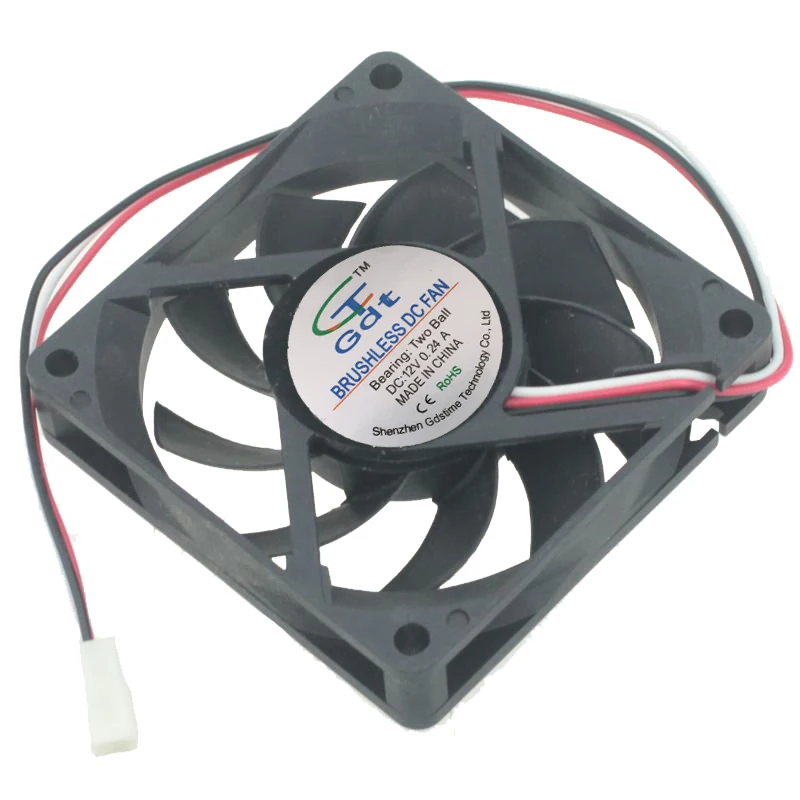 original 5V 12V 24V 7CM 70X70X15MM computer case DIY brushless cooling ...