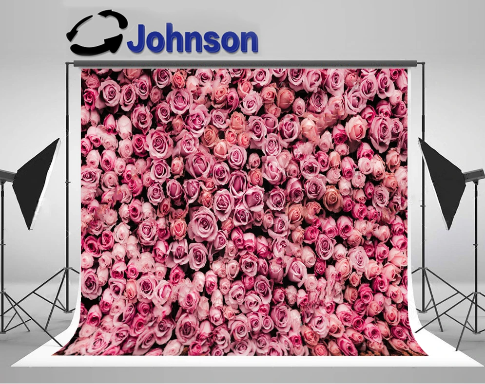 party backdrops Vinyl cloth High quality Computer print Flowers Wall ...