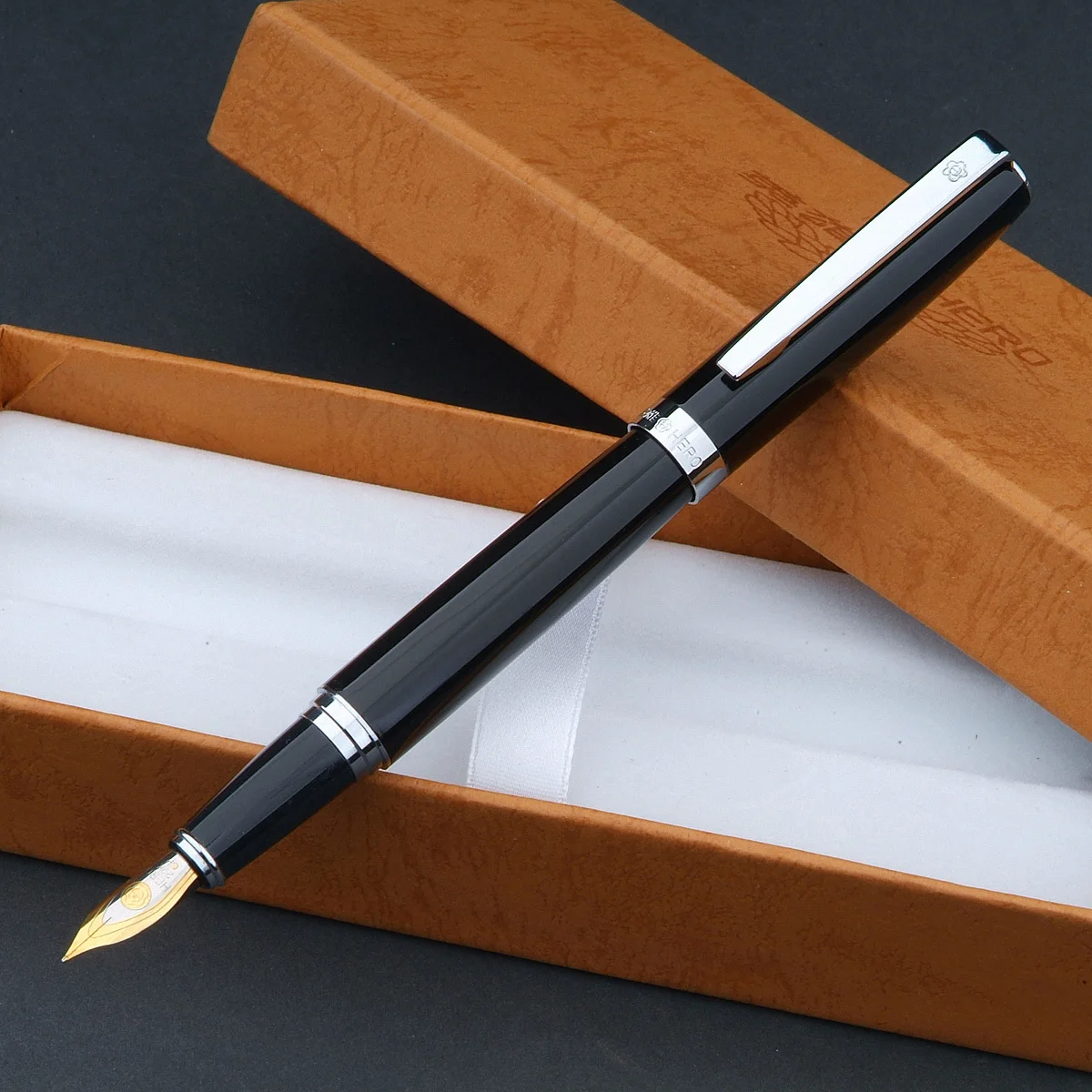 Hero Fountain Pen Black Lacquer Free Shipping in Fountain Pens From Hero Fountain Pen Black Lacquer Free Shipping in Fountain Pens From