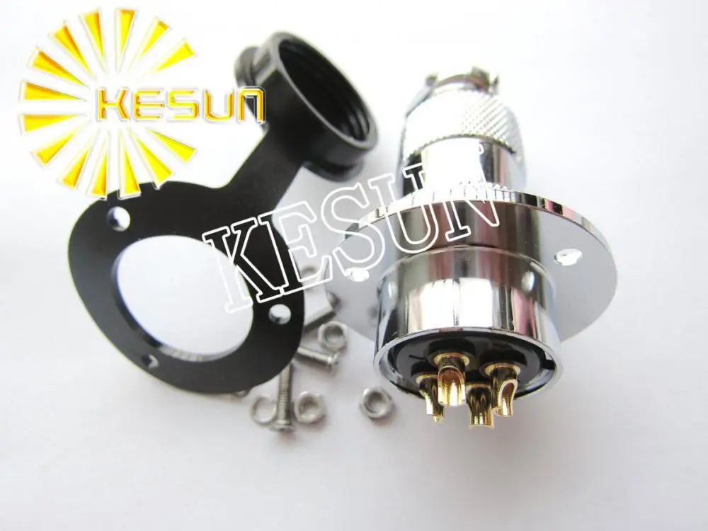 10pair GX25 4 GX25 4Pin With Flange Male & Female 25mm Wire Panel ...