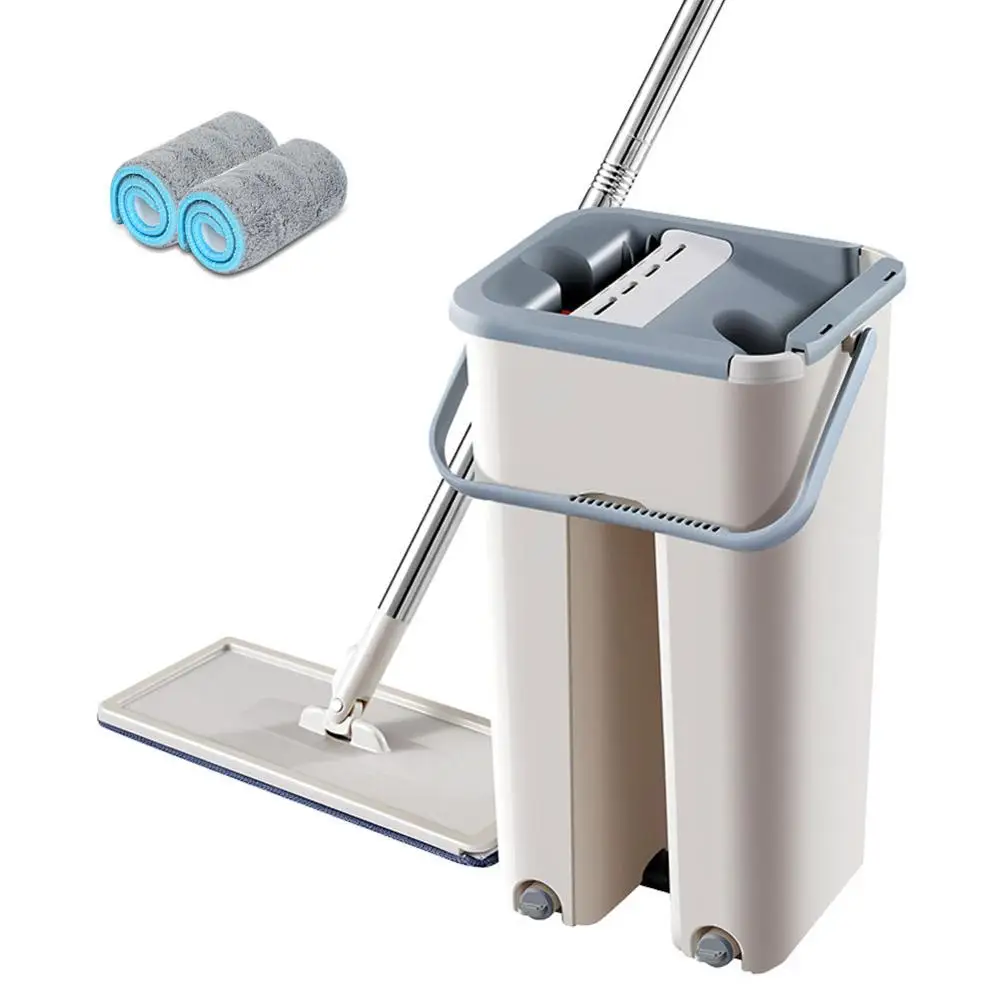 Magic Cleaning Mops Free Hand Mop with Bucket - Worth Buy Store