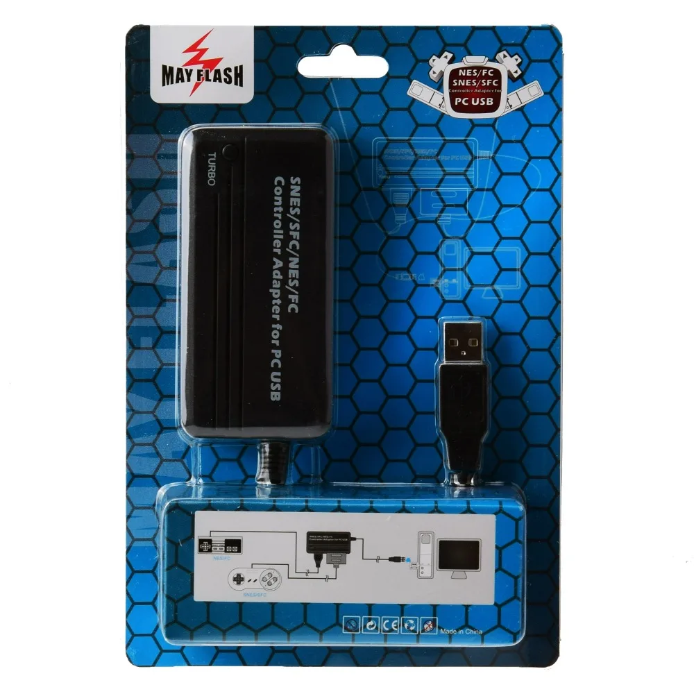 Mayflash para snes para nes para super fc para adaptador de controlador ...