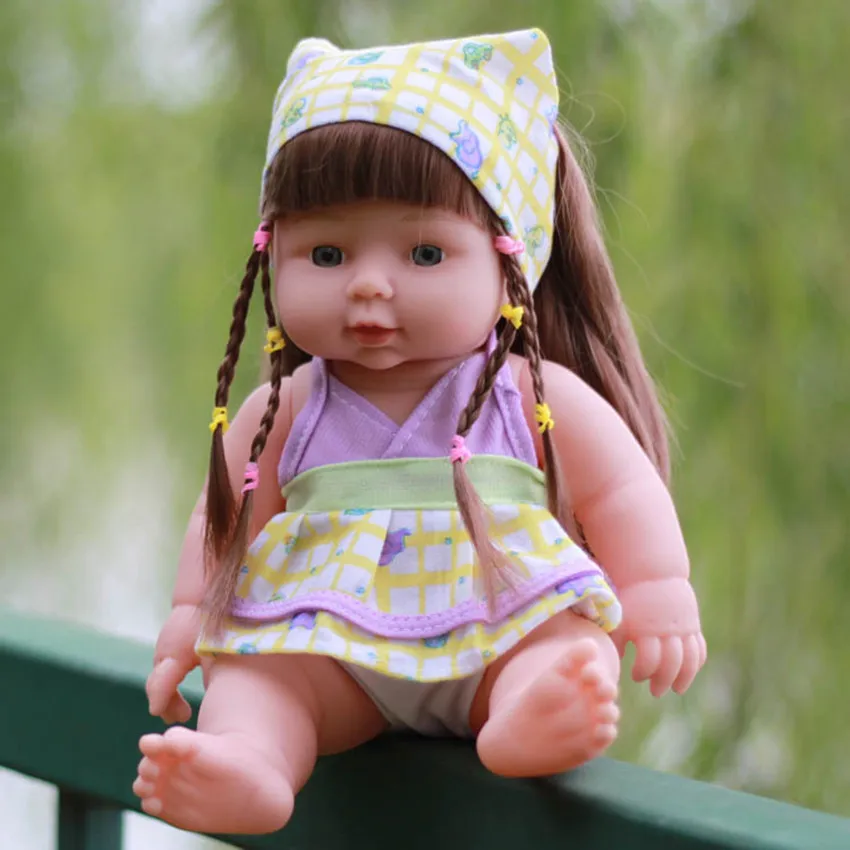 30cm Flexible hair style design girl baby doll exterme cute doll girl ...