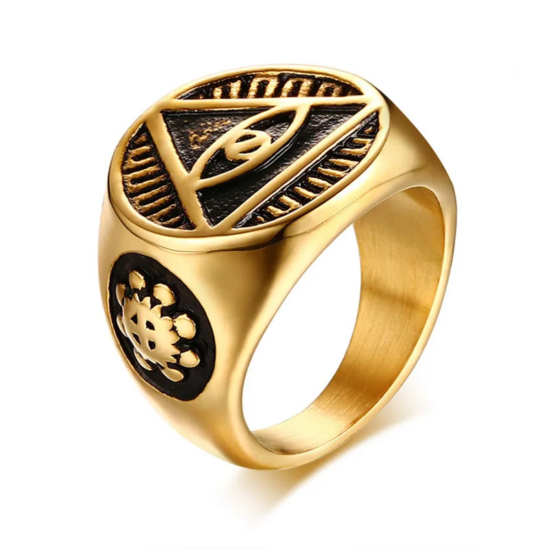 New Arrival Cool Signet Ring The One Ring All Seeing Eyes Stainless ...