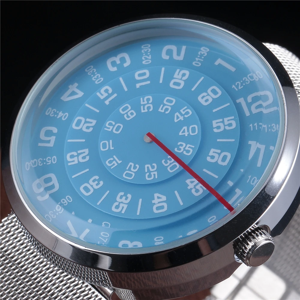 New Fashion Ladies Quartz Watch Rotate Indicator No Hand Design Dial ...