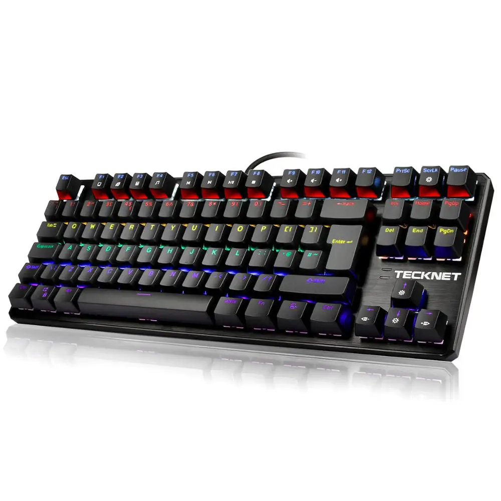 TeckNet Mechanical Keyboard 88 Keys Full Anti ghosting Waterproof ...