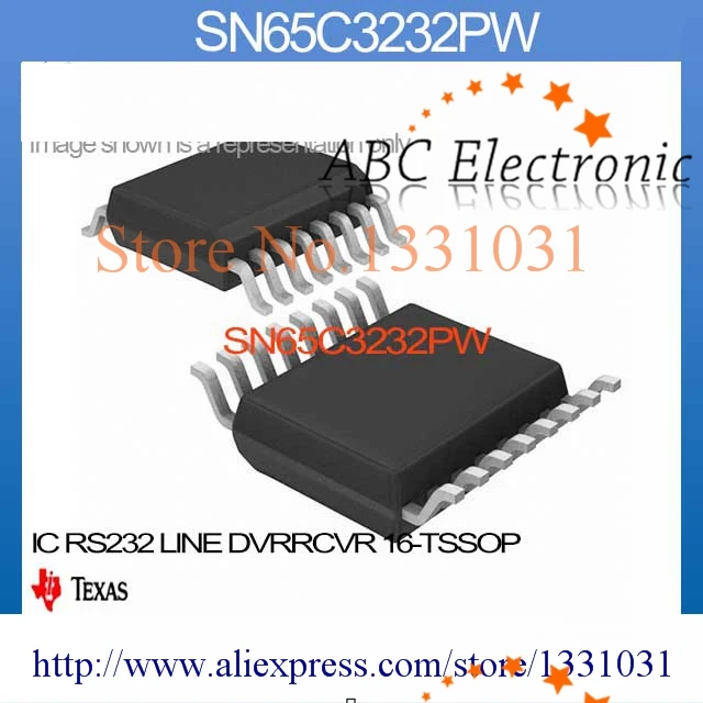 SN65C3232PW IC RS232 LINE DVR/RCVR 16 TSSOP SN65C3232PW 3232 SN65C3232 SN65C3232P 3232P C3232 ...