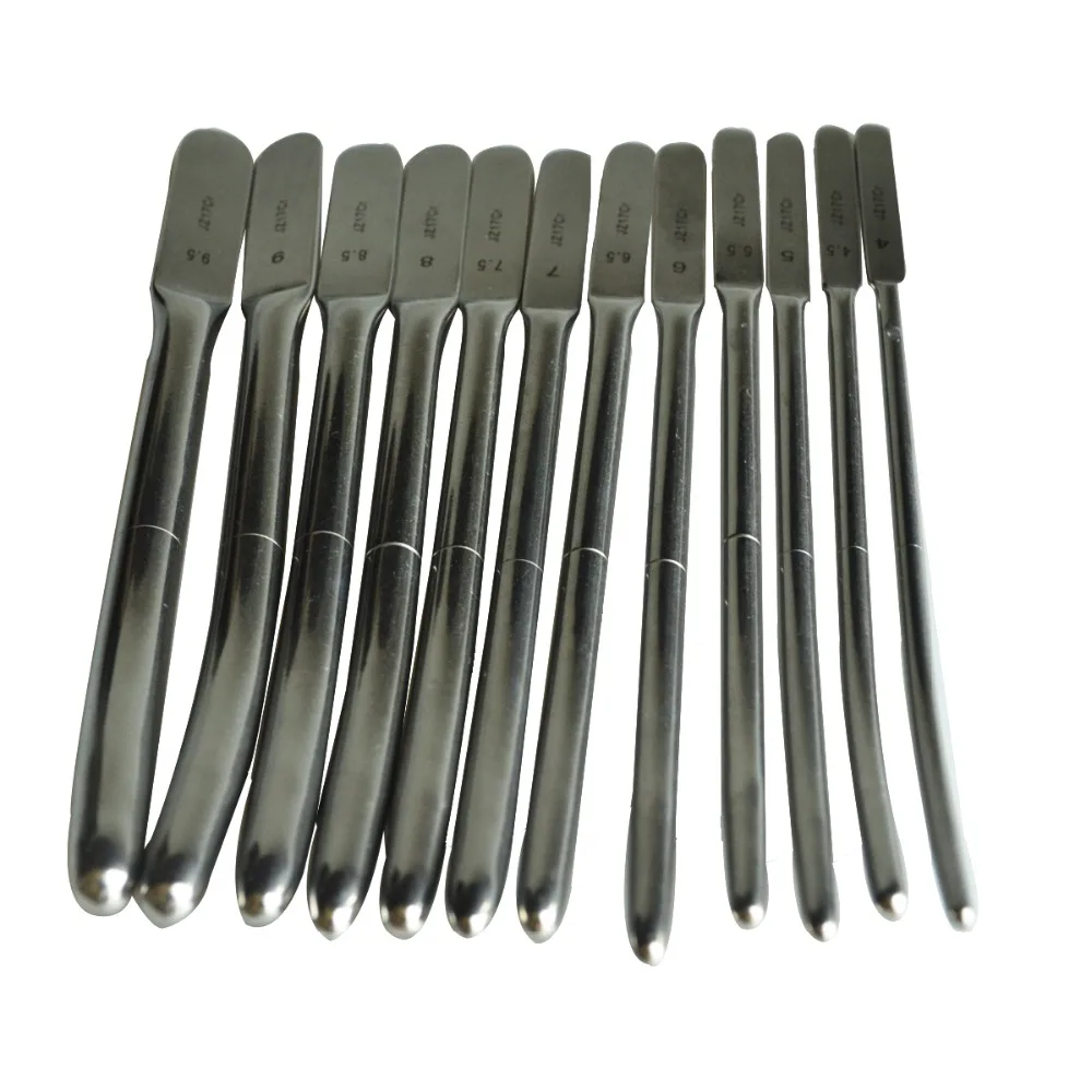12pcs/ Kit DILATOR Set Uterine Urethral Diagnostic Surgical Sounds ...