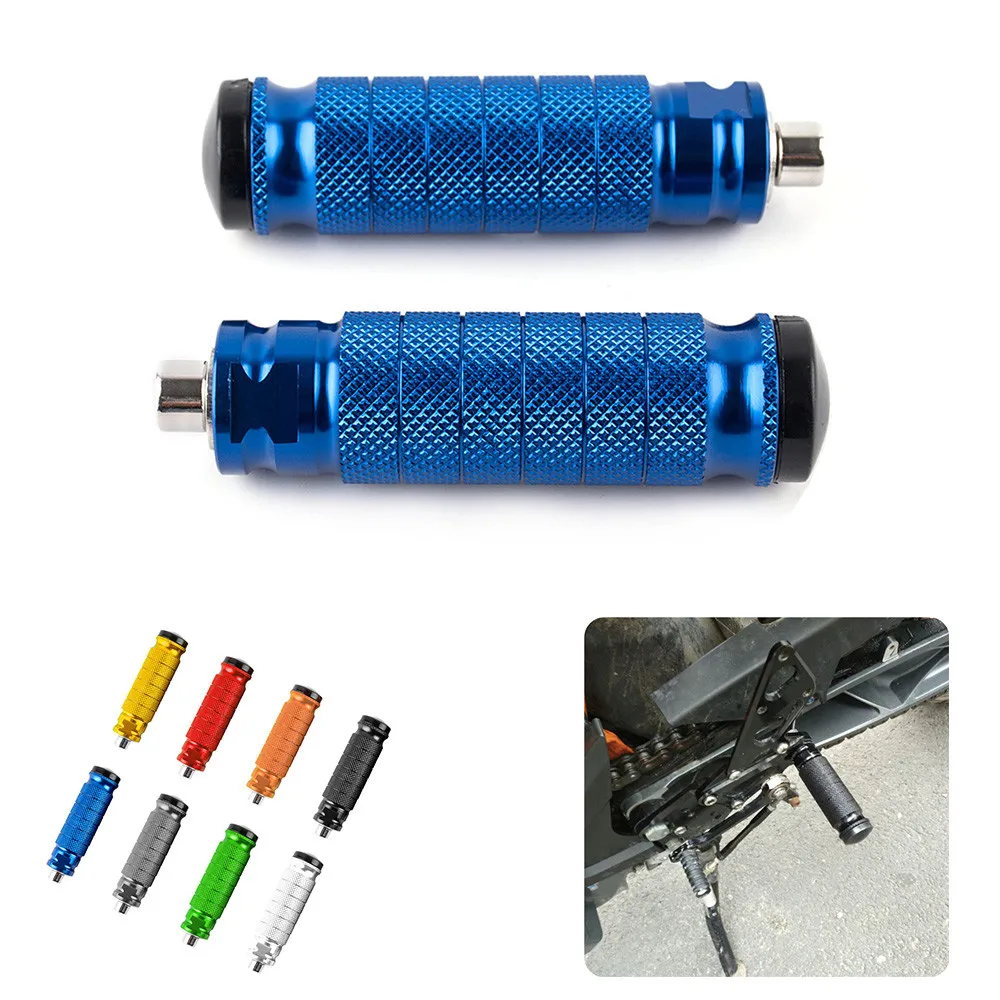Rearset Foot Pegs Cnc Aluminum Rider Footrest M8 Motorcycle Footpegs ...
