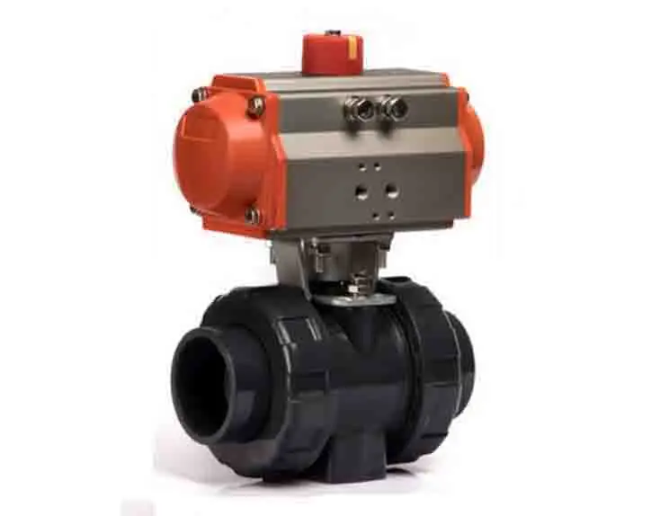 Válvula de bola de doble unión neumática de PVC, 1, 1/2 pulgadas, 2 piezas|valve pneumatic|valve ...