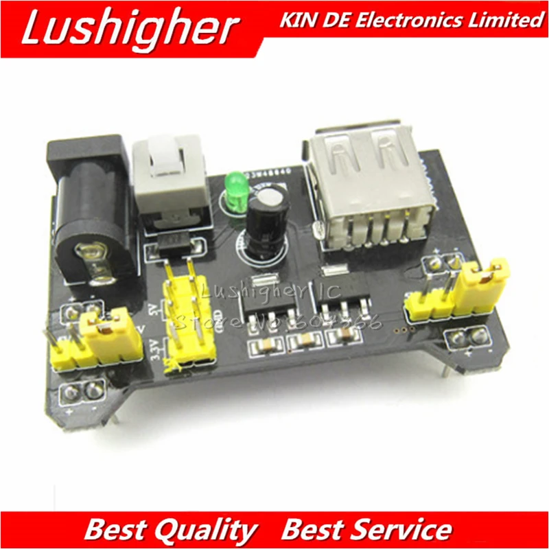1PCS MB102 Breadboard Power Supply Module 3.3V 5V For Solderless ...