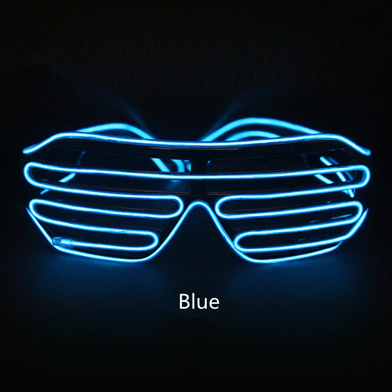 New led mask party glasses masquerade masks party supplies EL light ...