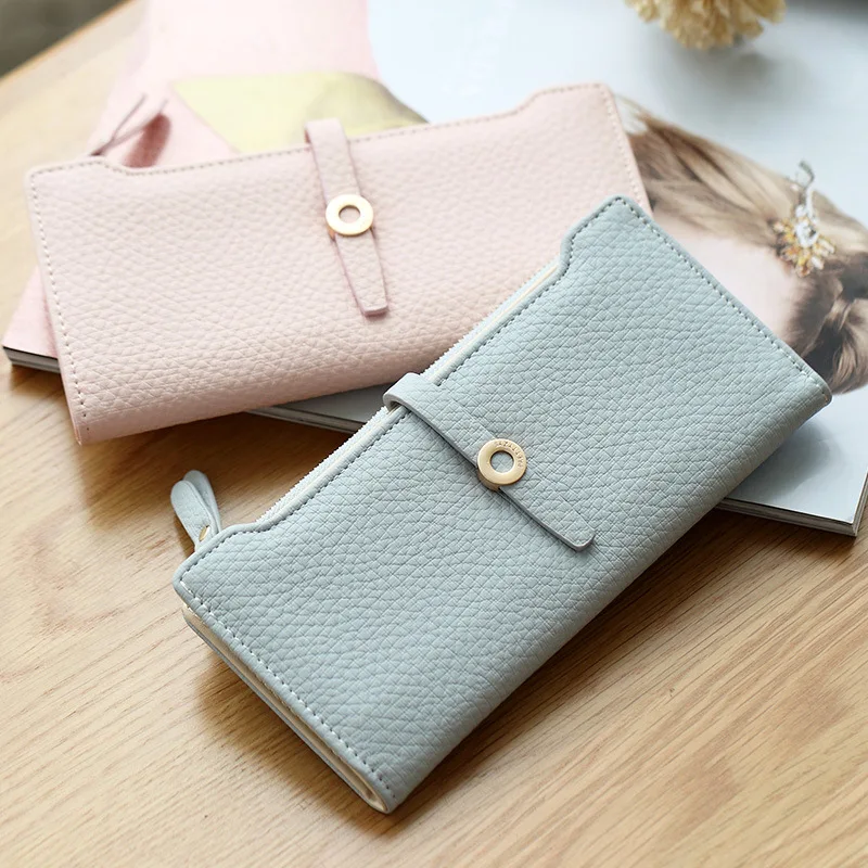 Top Quality Latest Lovely Leather Long Women Wallet Fashion Girls ...