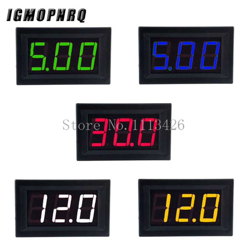 Mini Digital Voltmeter DC 4.5V to 30V Digital Voltmeter Voltage Panel ...
