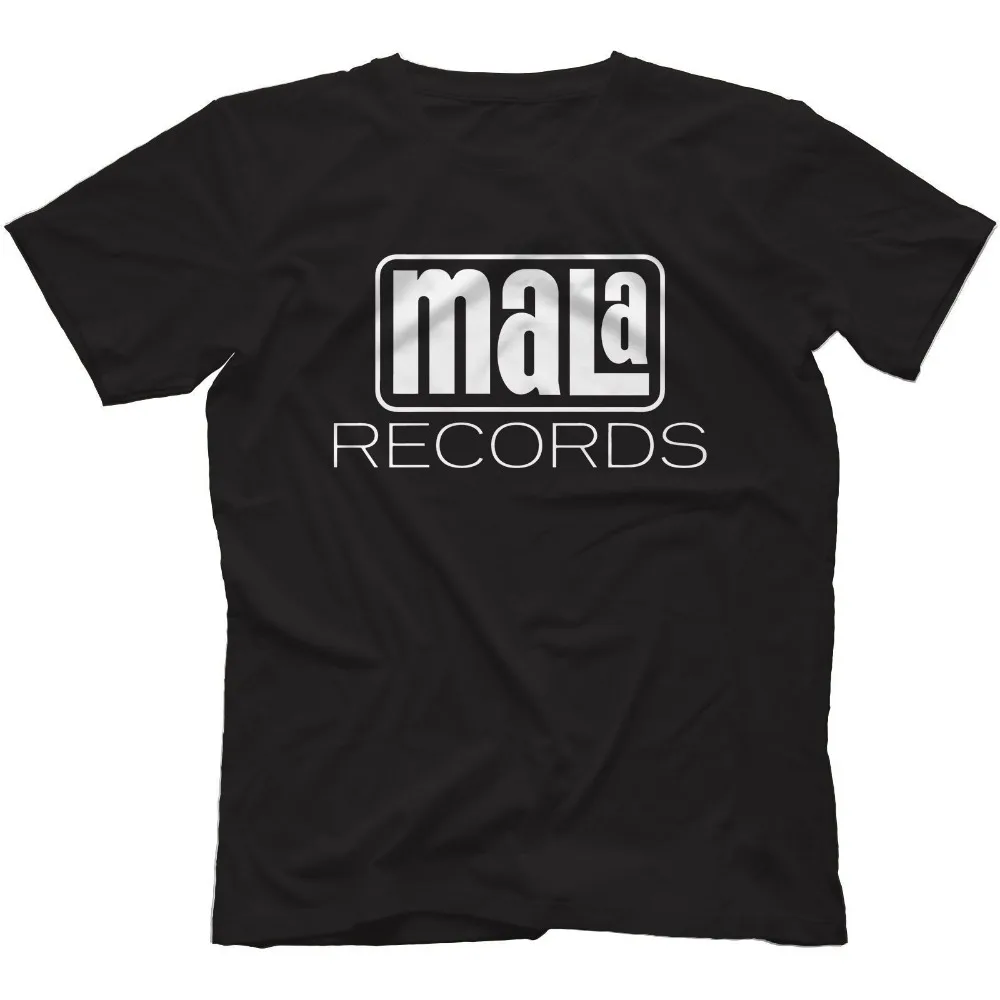 T Shirt Shop O Neck Graphic Short Sleeve Mens Mala Records T Shirt 100% ...