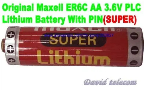 Original Maxell ER6C AA 3.6V PLC Lithium battery With PIN(SUPER) for ...