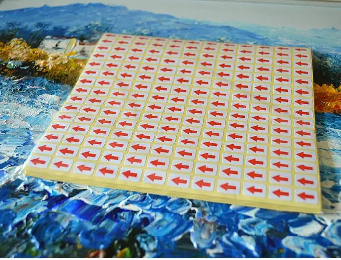 8100pcs Red Arrow label stickers Red Arrow Stickers Home Office School ...