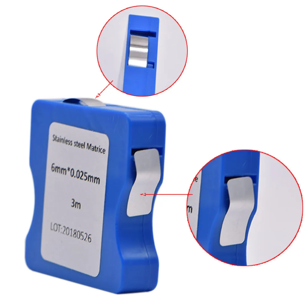 Dental stainless steel/Polyester film restoration Light cured resin ...