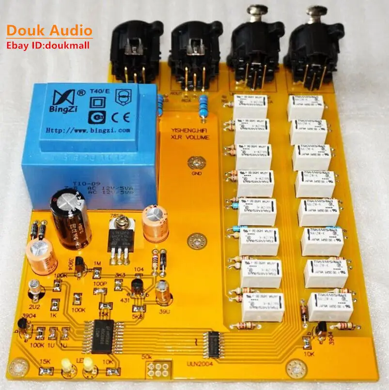 Hifi DIY Relay volume controller balance Potentiometer Passive preamp ...